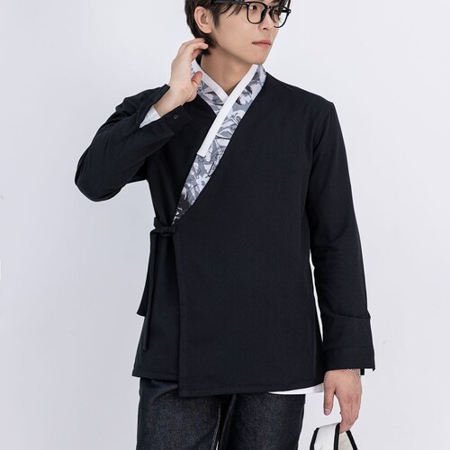 Hanbok Shirt for Men Korean Modern Hanbok Top Jacket Casual - Etsy