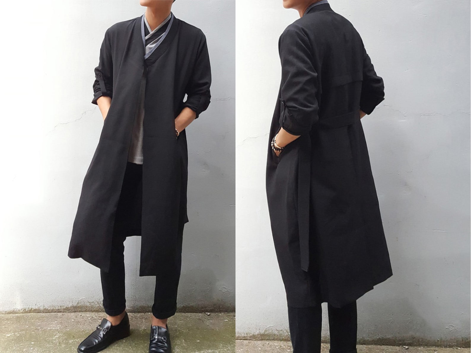 Hanbok Jacket Durumagi for Unisex, Korean Modern Hanbok Daily Casual ...