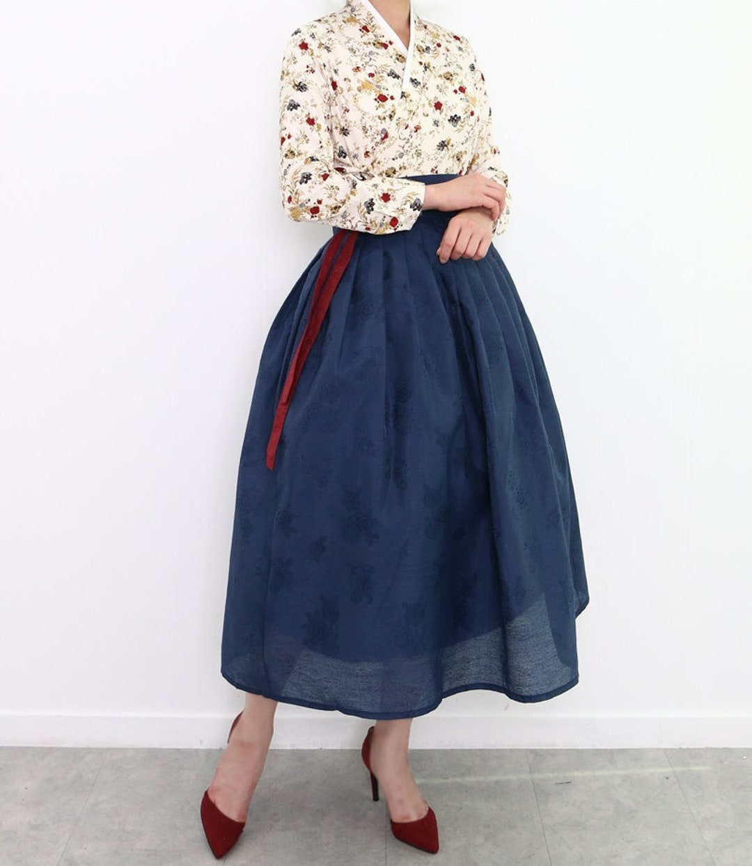 Hanbok Women Blouse Jeogori Jacket, Korean Modern Hanbok Casual Party ...