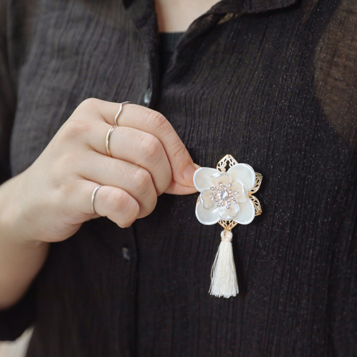Hanbok Brooch Korean Hanbok Accessory Ornament Flower With | Etsy