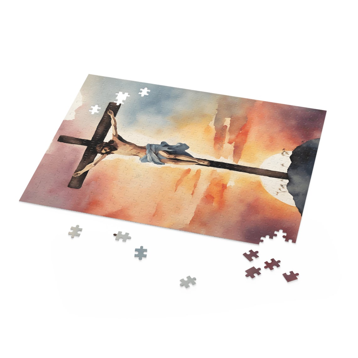 Jesus Crucified Puzzle Gift for Grandma Gift for Grandpa Nursing Home ...