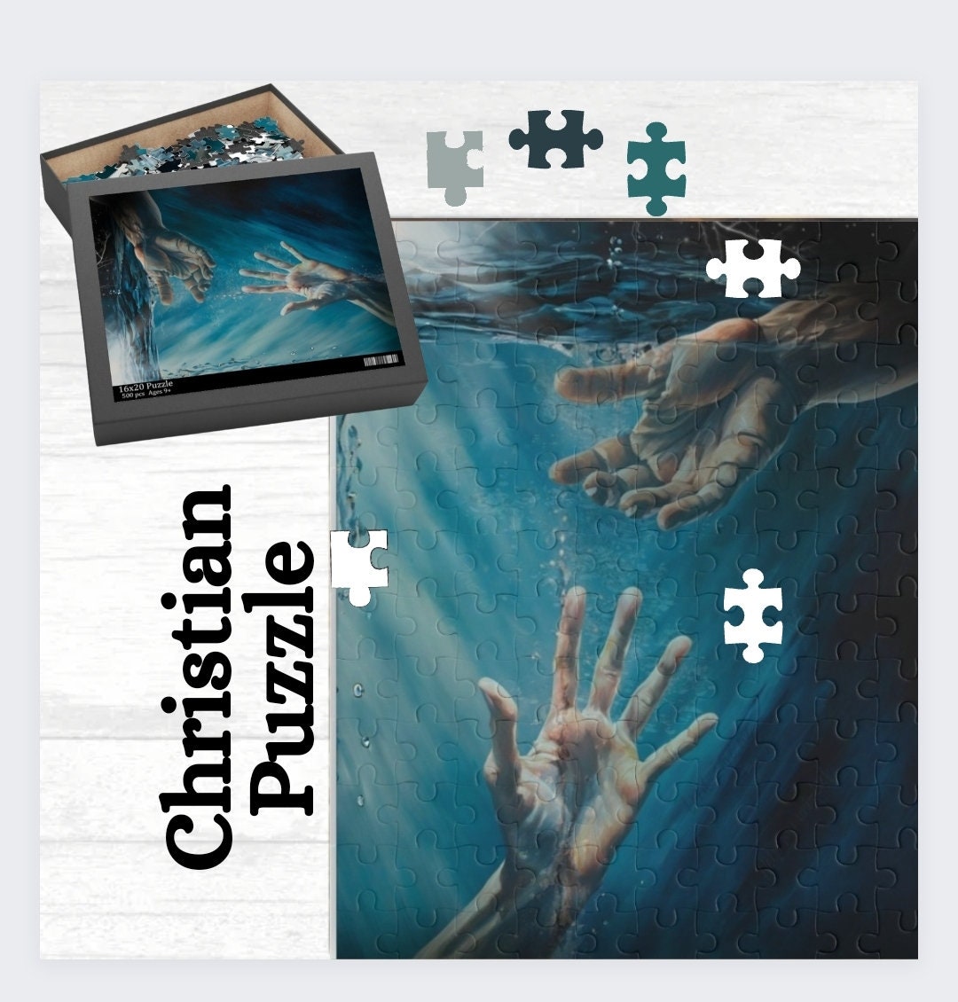Hand of God Puzzle (120, 252, 500-piece) - Etsy