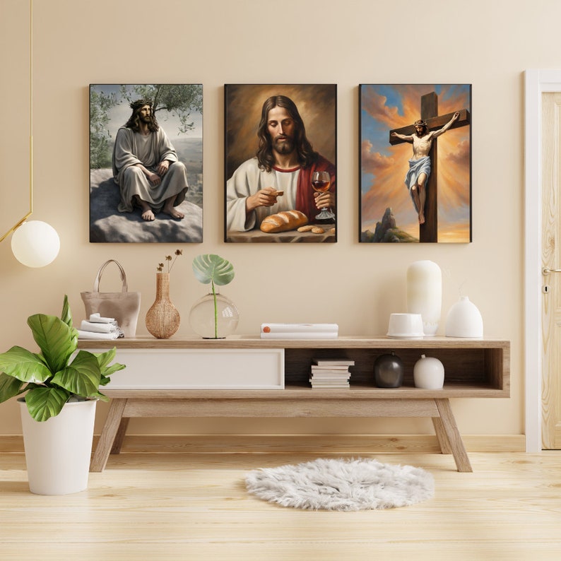 Easter Oil Painting Collection. the Napkin. Easter Church Decor Wall ...