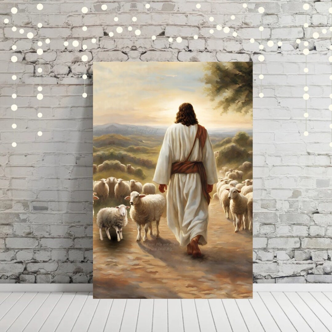 Lord is My Shepherd Christian Wall Art Bible Wall Art Gift for ...