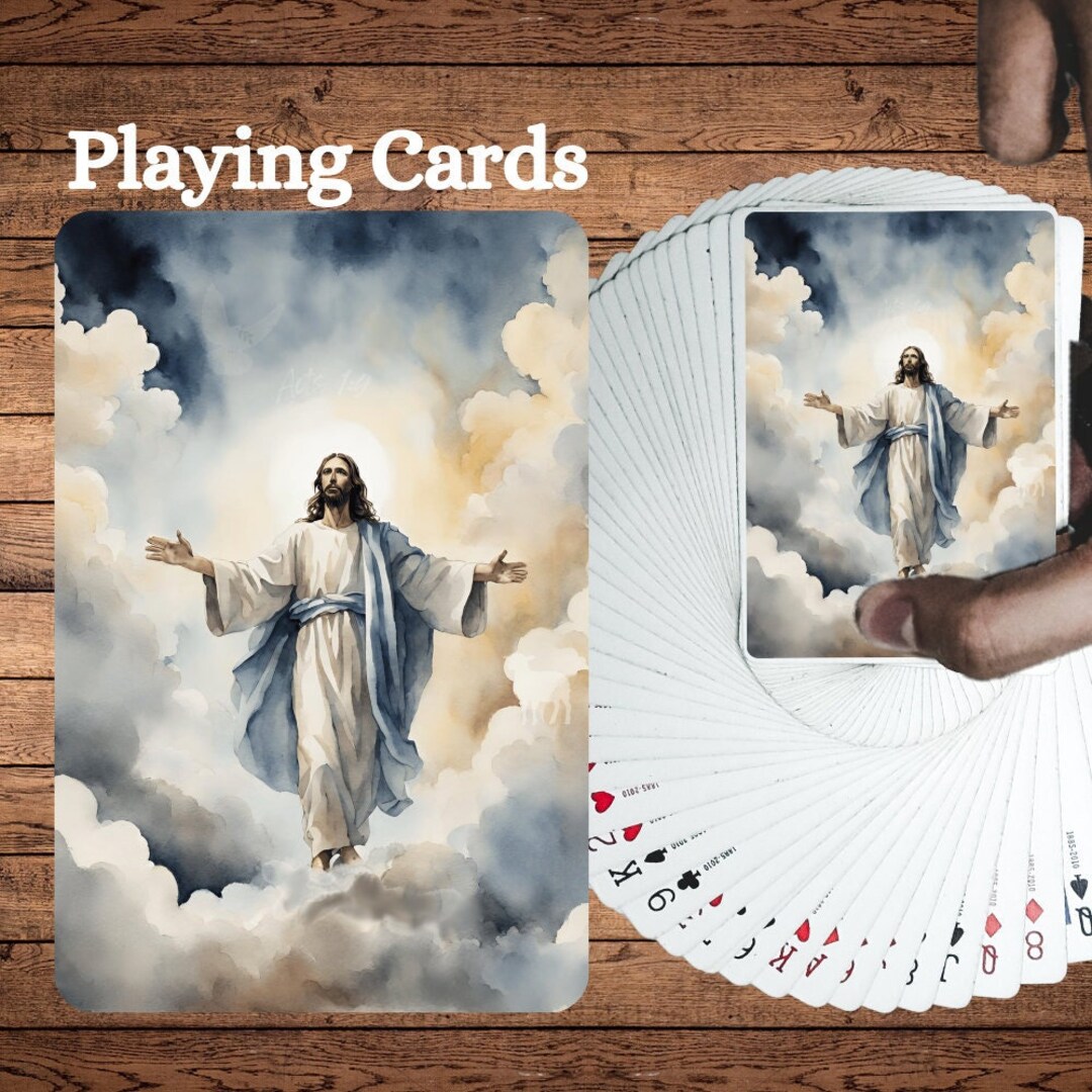 Jesus Ascention Christian Playing Cards Easter Playing Cards Easter ...