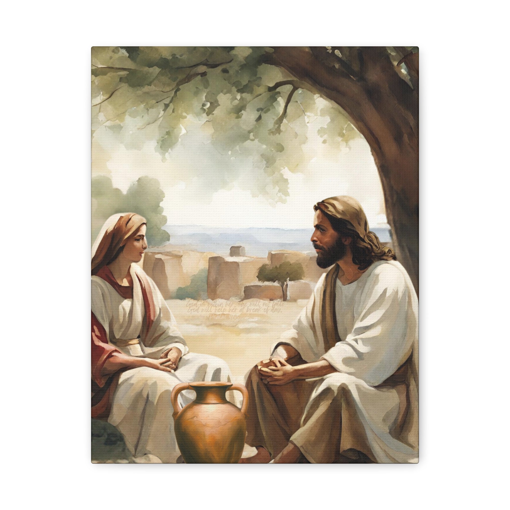 Woman at the Well Christian Wall Art Bible Wall Art Gift for Christian ...