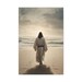 Come Follow Me. Jesus Walking on Beach. Footprints. Christian Wall Art ...