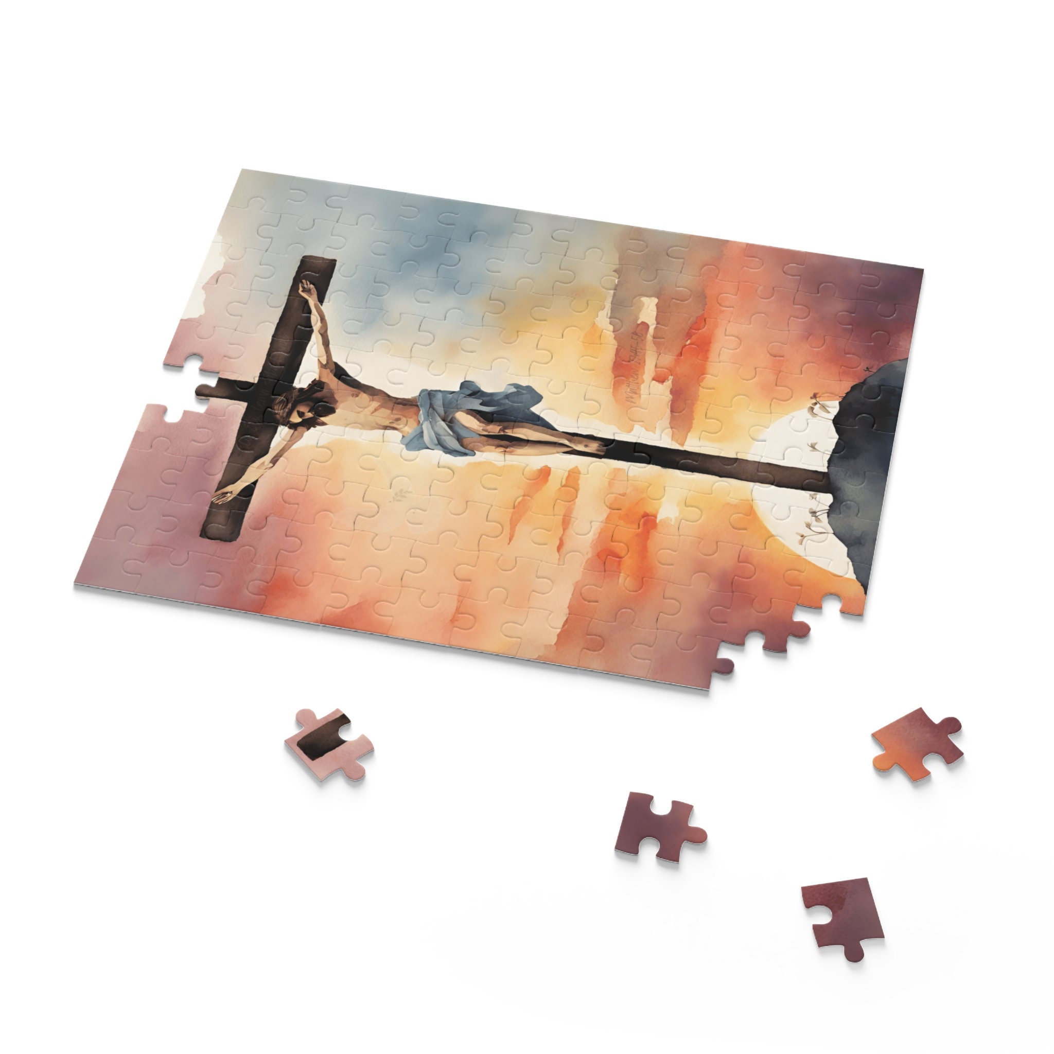 Jesus Crucified Puzzle Gift for Grandma Gift for Grandpa Nursing Home ...