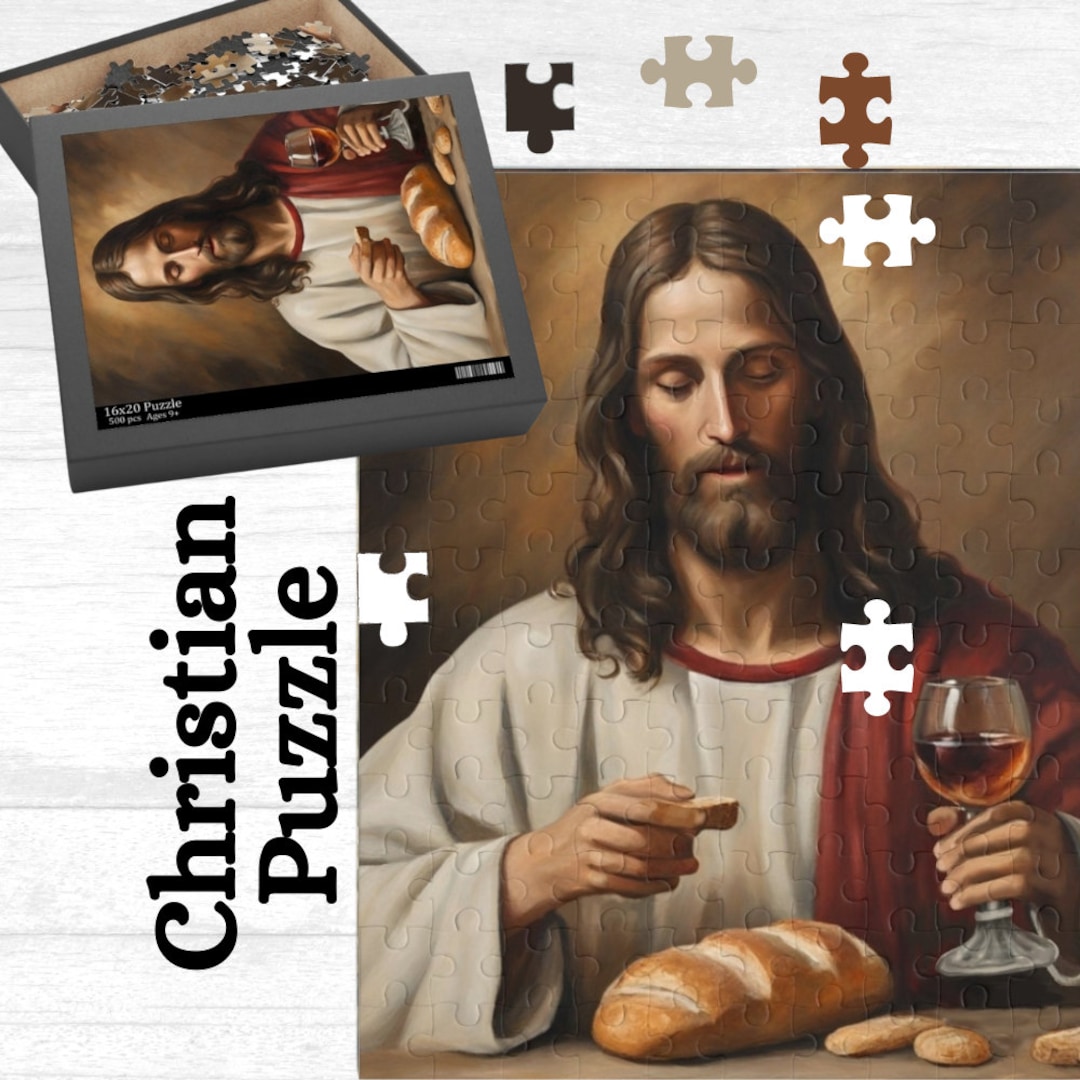 The Last Supper Puzzle (120, 252, 500-piece) Jigsaw Family Puzzle Gift ...