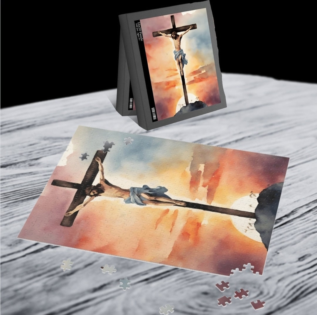 Jesus Crucified Puzzle Gift for Grandma Gift for Grandpa Nursing Home ...