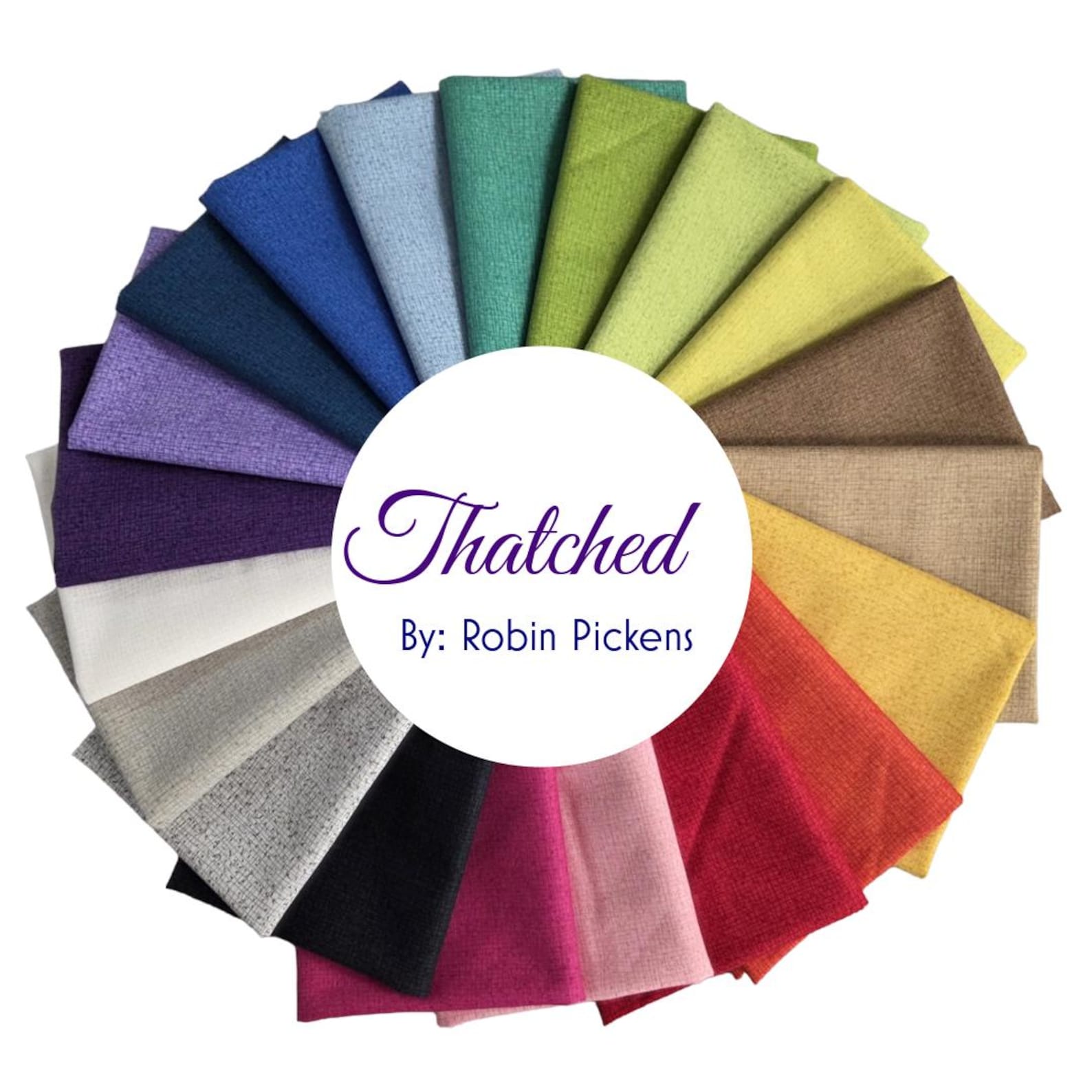 Thatched - 20 Fat Quarter Bundle - by Robin Pickens for Moda Fabrics - Etsy