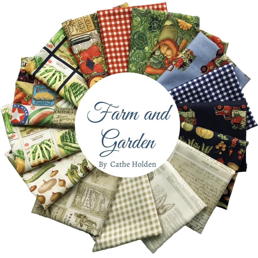 Farm and Garden - 16 Fat Quarter Bundle by Cathe Holden for Moda ...