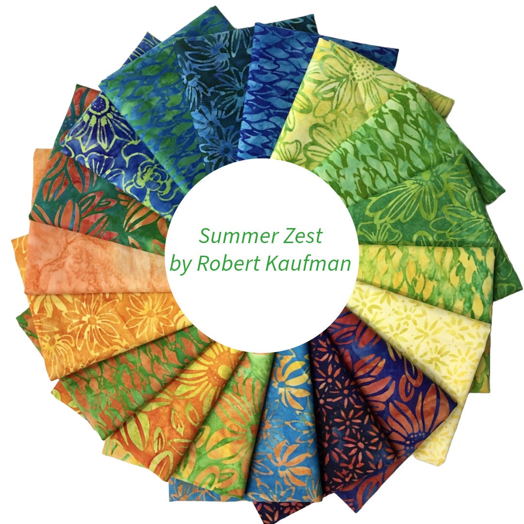 Summer Zest by Artisan Batiks - 18 Piece Fat Quarter Bundle - Etsy