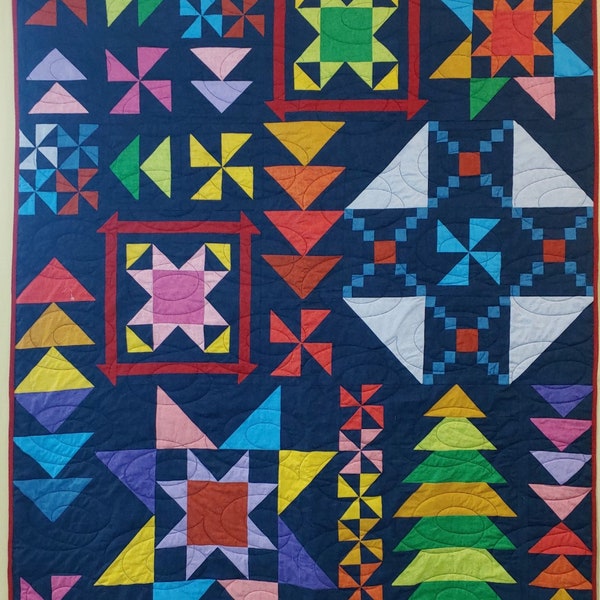 Bright Color Quilt - Etsy
