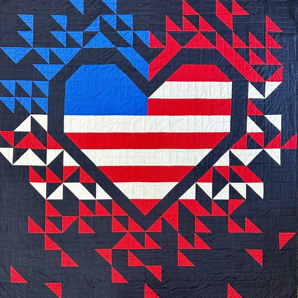 Exploding Heart Quilt Pattern - Etsy