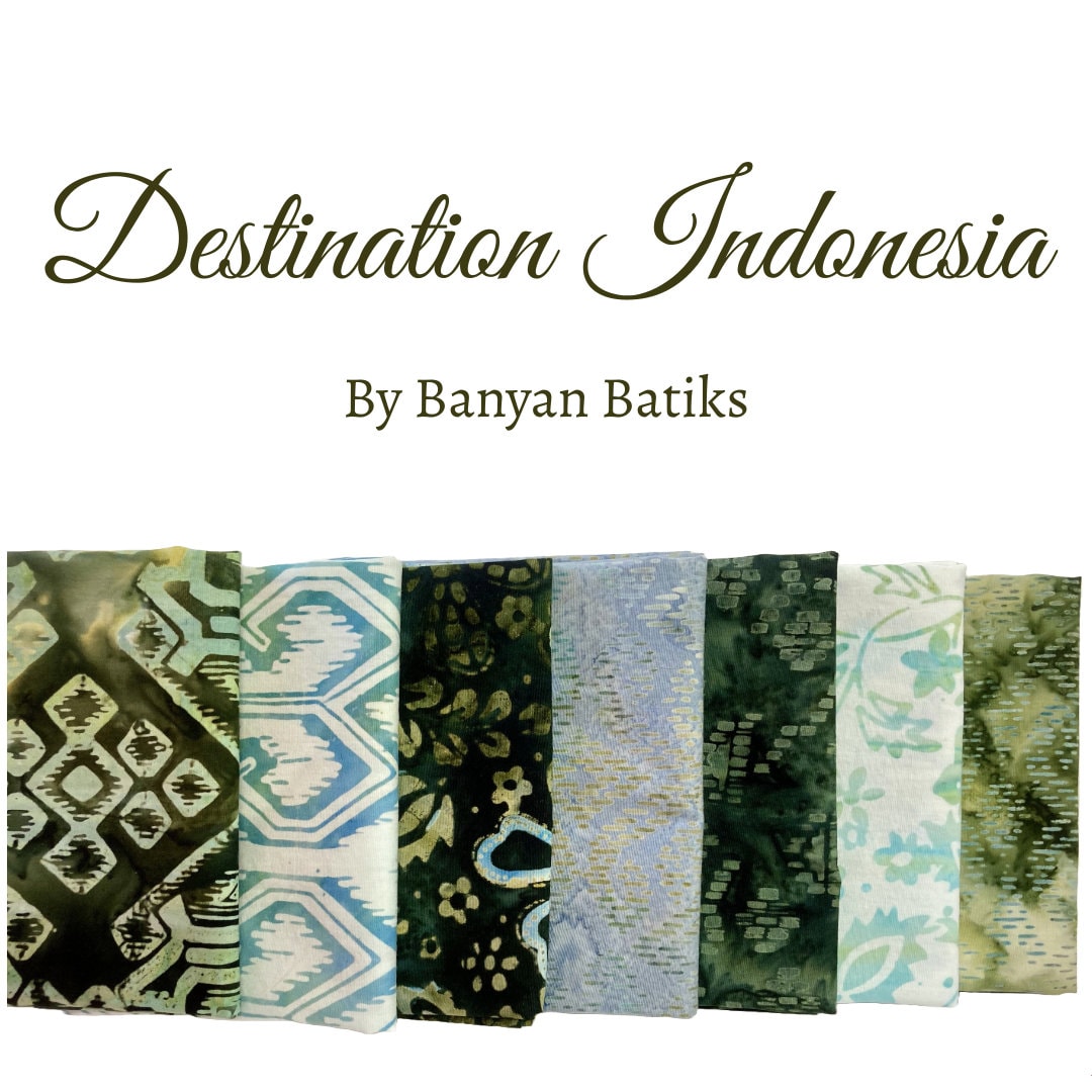 Destination Indonesia Batiks 7 Fat Quarter Bundle Banyan Batiks Studio - Etsy