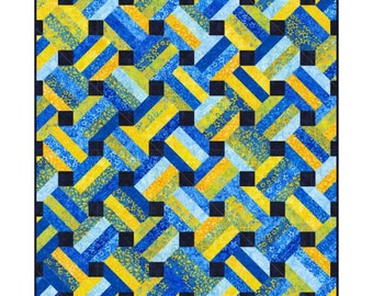 LAST ONE Gourmet Quilter Colour Wave Quilt Pattern Finished - Etsy