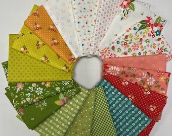 Moda Strawberry Lemonade Fabric Fat Quarter Bundle, 31pc, Sherri ...