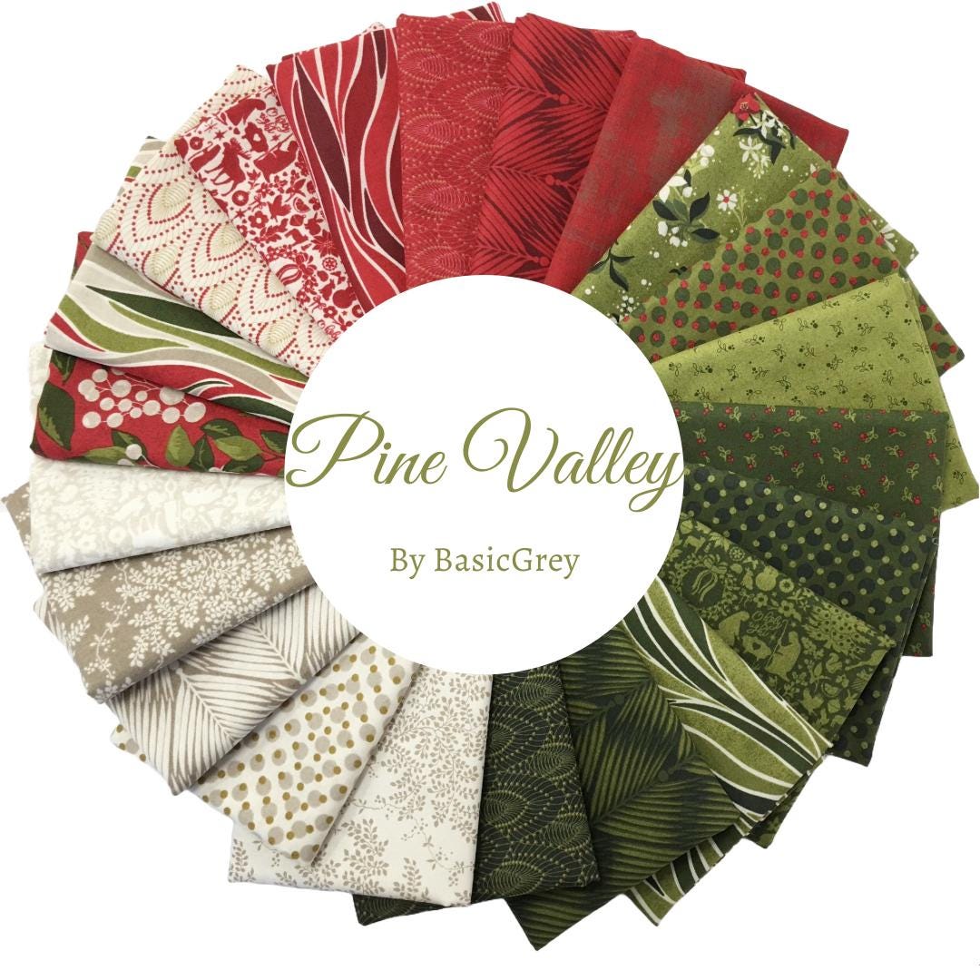 Pine Valley 22 Fat Quarter Bundle by Basicgrey for Moda Fabrics - Etsy