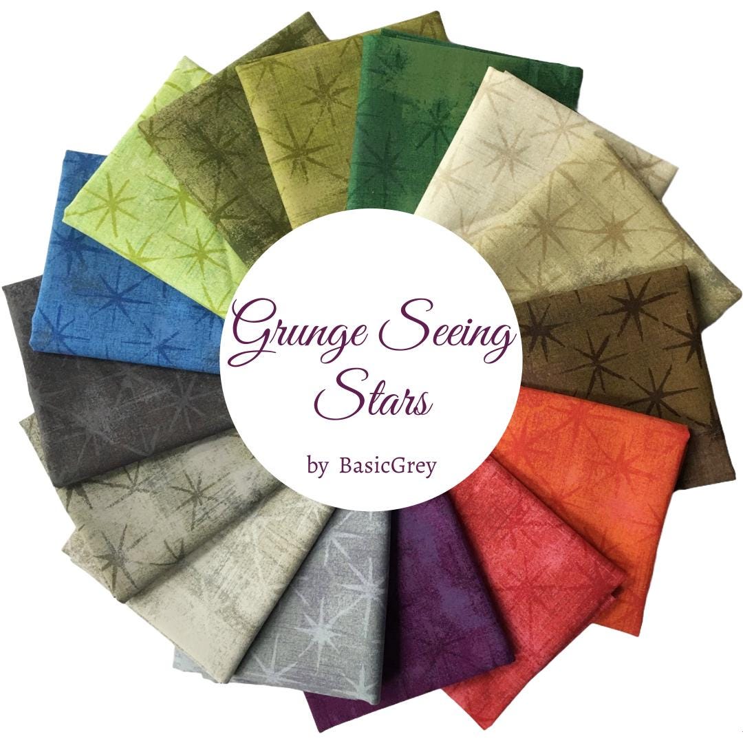 15 Piece Bundle Grunge Seeing Stars by Basic Grey Moda Fabrics - Etsy