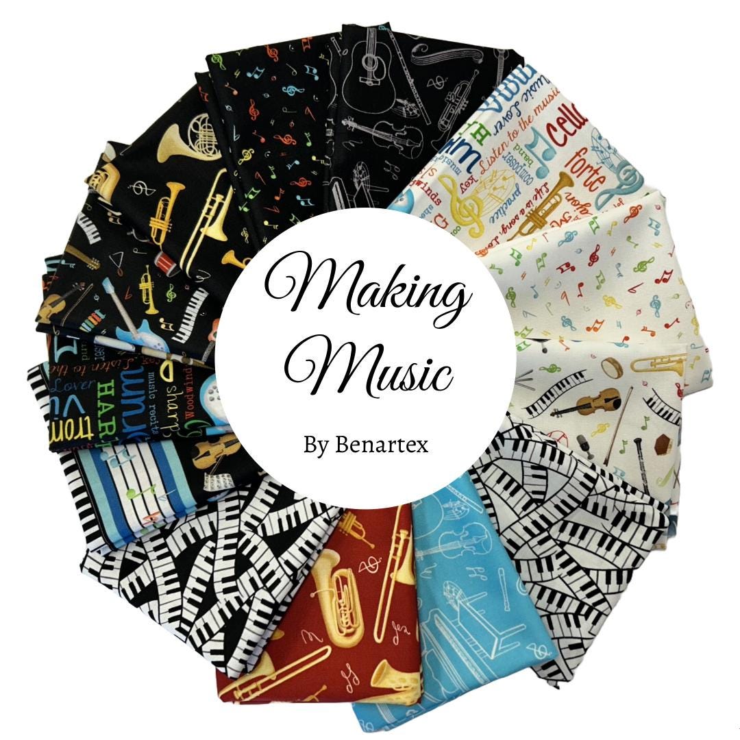 Making Music Fat Quarter Bundle - Etsy
