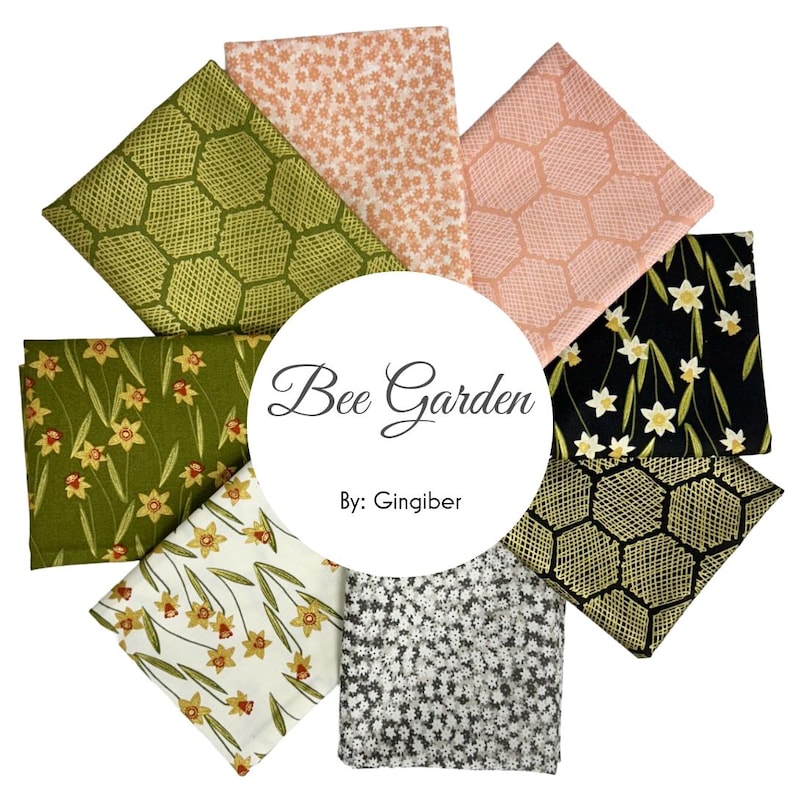Bee Garden - 8 Fat Quarter Bundle by Gingiber for Moda Fabrics - Etsy
