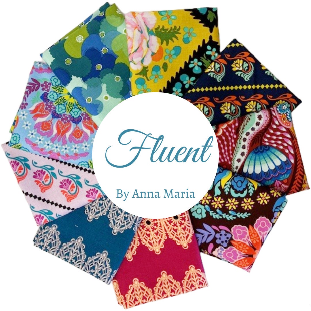 Fluent - 9 Fat Quarter Bundle - by Anna Maria Horner for Free Spirit - Etsy