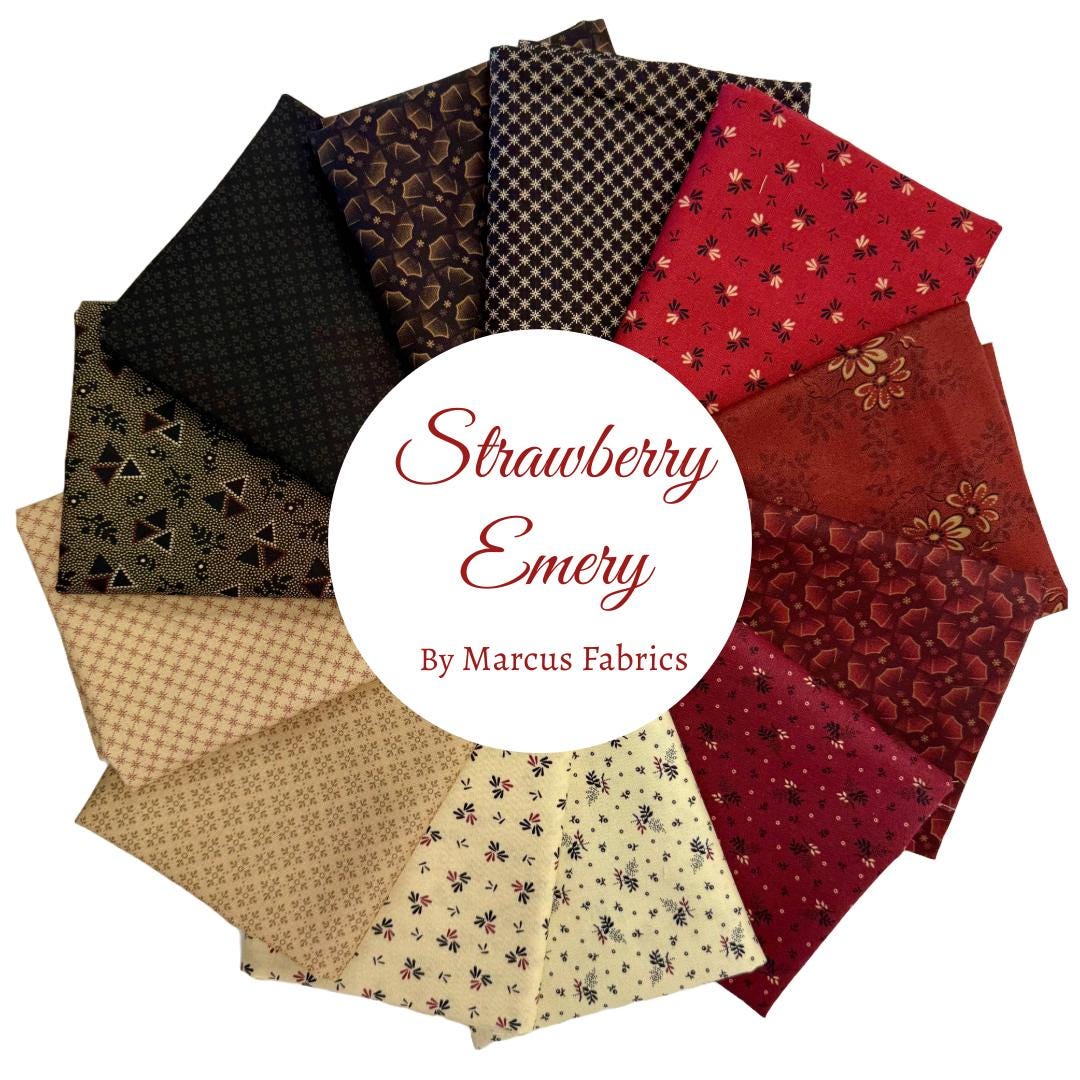 Strawberry Emery 12 Piece Fat Quarter Bundle - Pam Buda - Marcus ...