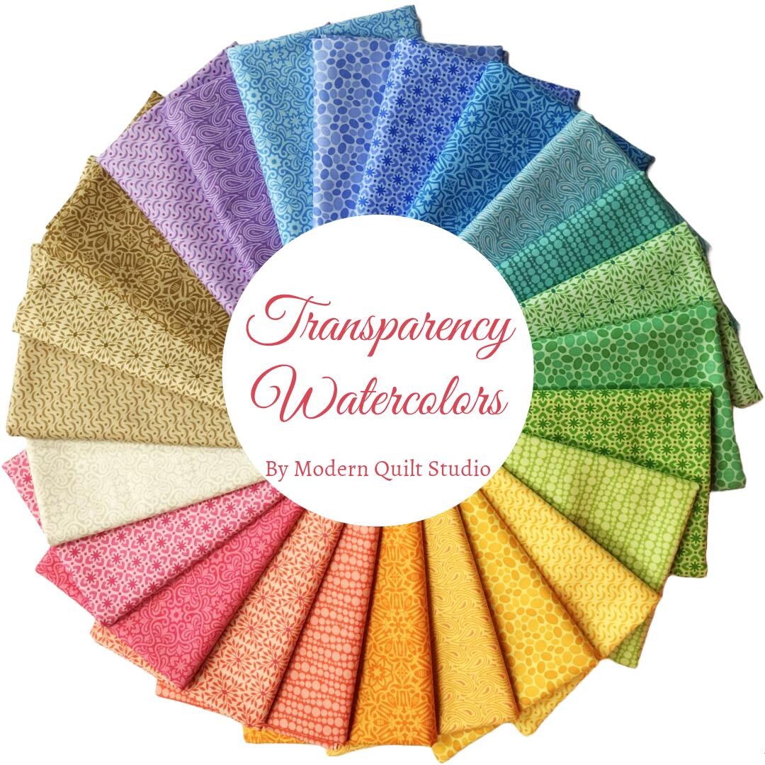 Transparency Watercolors - 24 Fat Quarter Bundle by Modern Quilt Studio ...