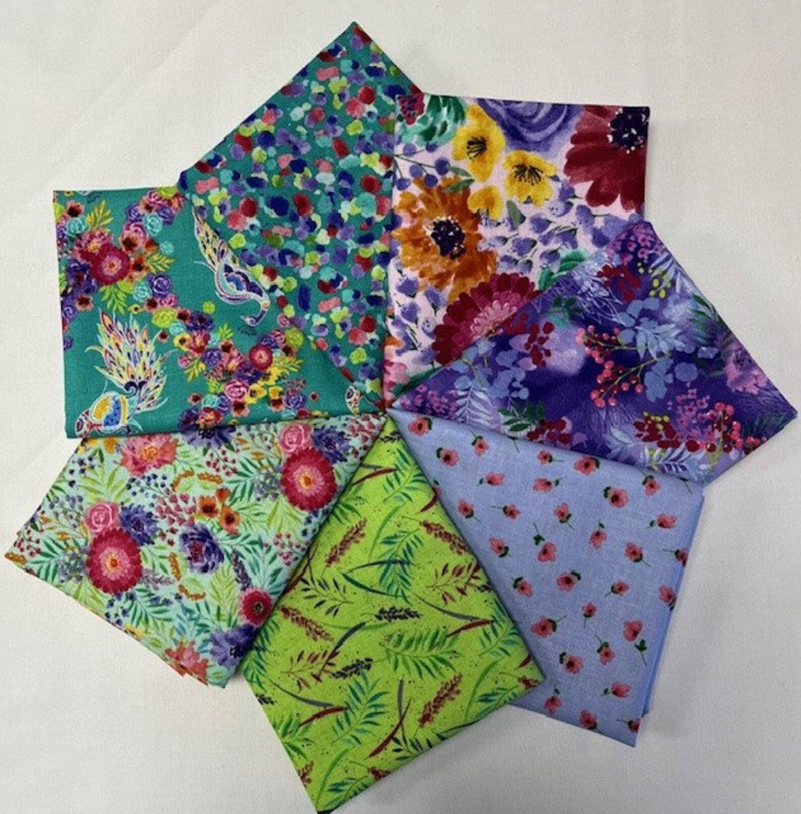 Anisa 7 FQ Bundle by Satin Moon Designs Blank Quilting Co - Etsy