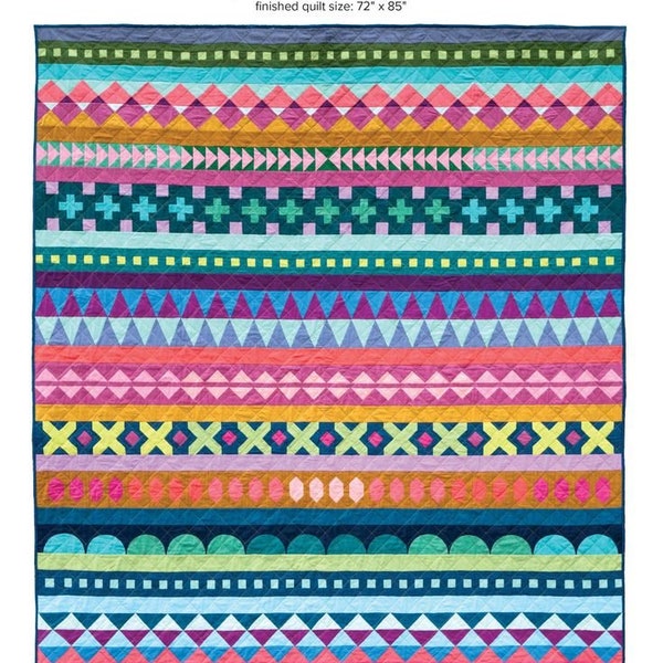 Rows by Row Quilt Pattern - Etsy