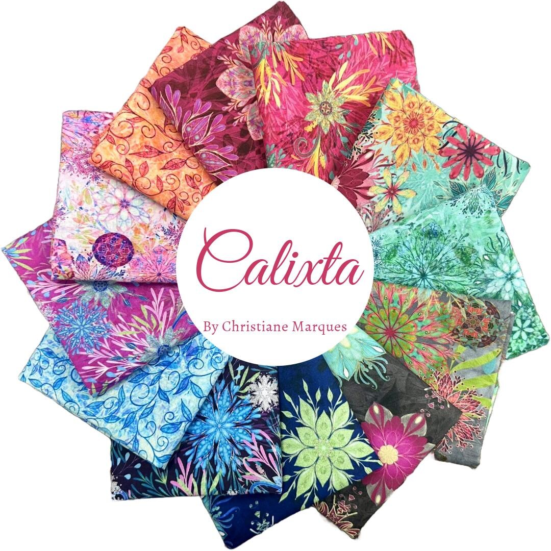Calixta - 12 Fat Quarter Bundle by Christiane Marques for Robert ...