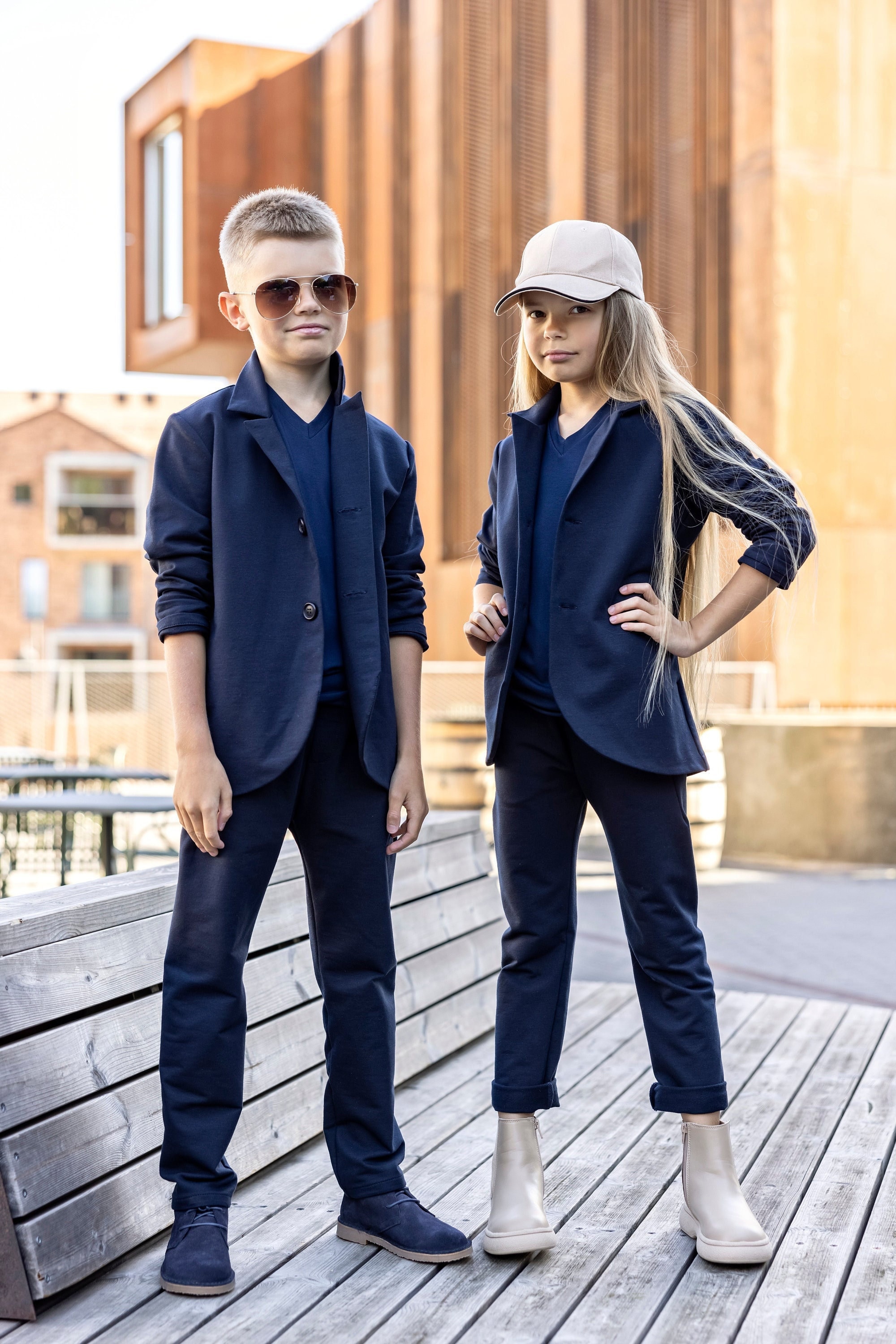 Navy Blue 2-piece Suit, Boy Formal Suit, Boys Wedding Suits, First ...