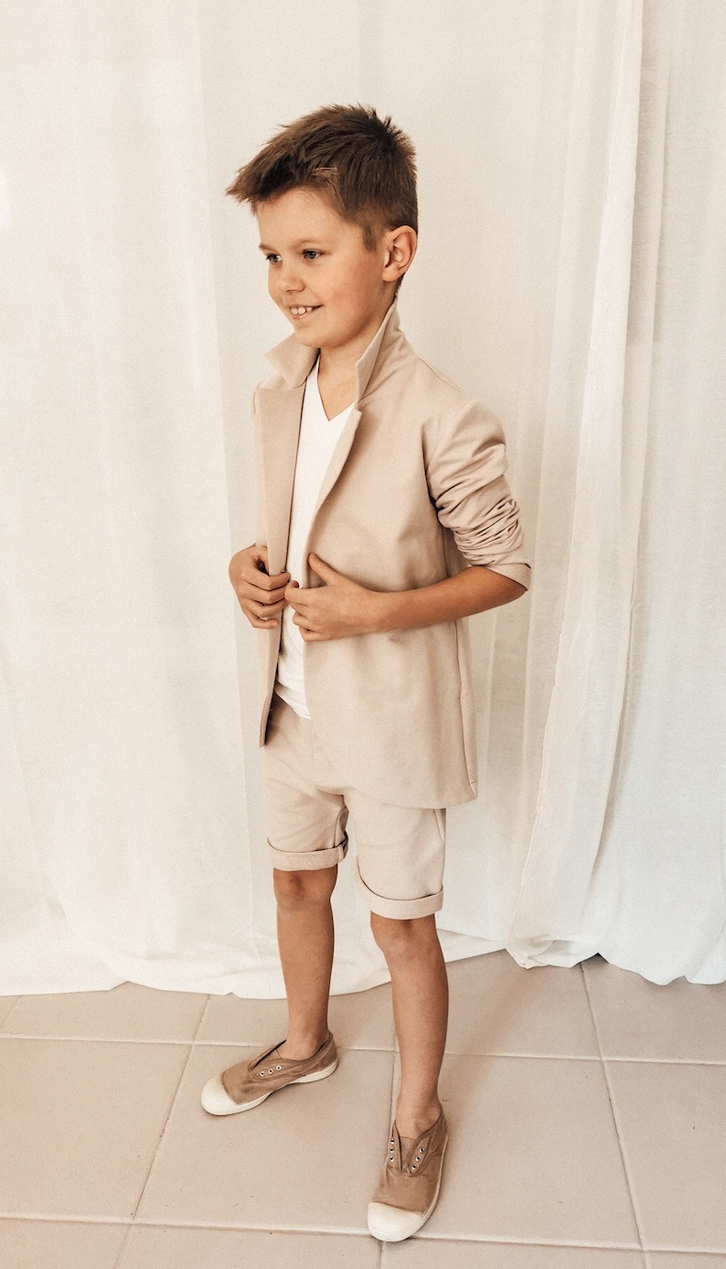 Beige First Communion Suit, Boy Wedding Suit - Etsy