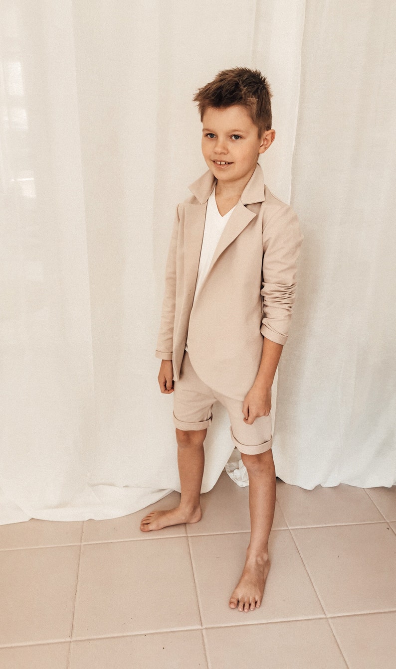 Beige First Communion Suit Boy Wedding Suit | Etsy