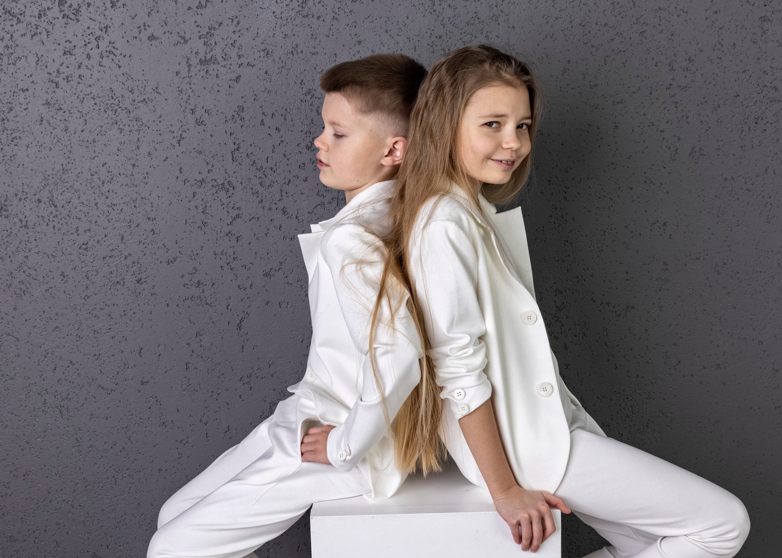 3-piece White Suit for Girl, Girl Baptism Outfit, Girl Christening ...