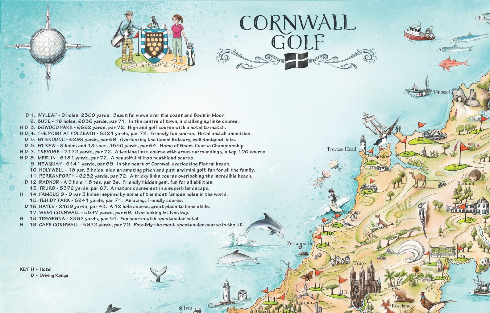 Map of Cornwall - Etsy Canada