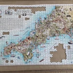 Map of Cornwall Jigsaw 1,000 Pieces - Etsy