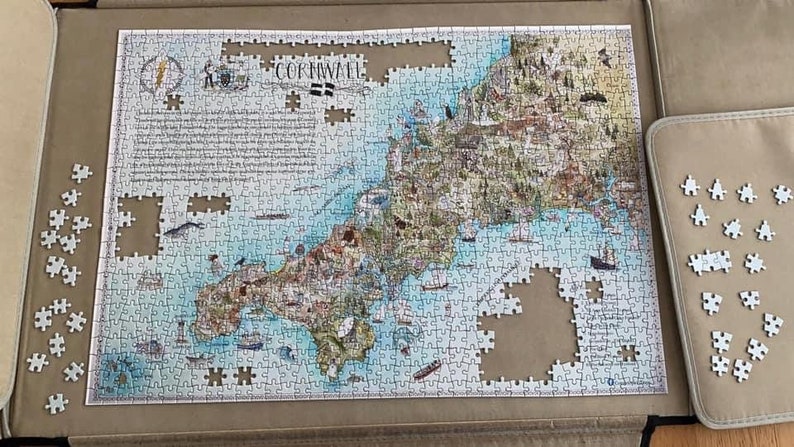 Map of Cornwall Jigsaw 1,000 Pieces - Etsy