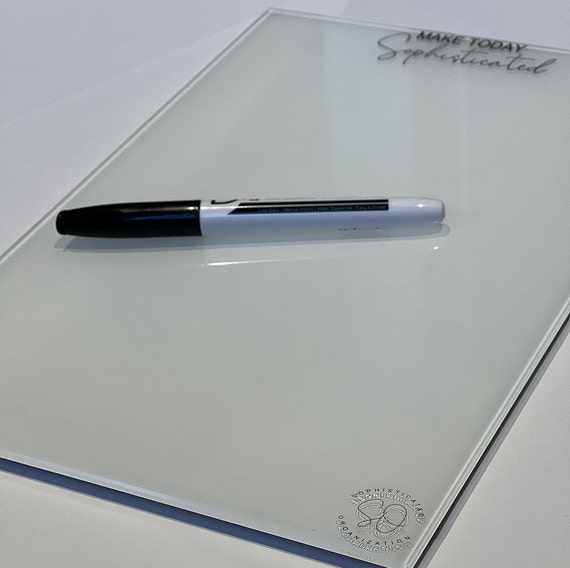 Desktop Glass Dry-erase Board White Board to Do List Dry - Etsy
