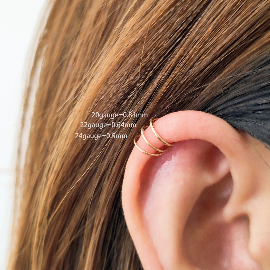 Gold Helix Hoop Small Helix Ring Tiny Helix Hoop Gold Helix - Etsy