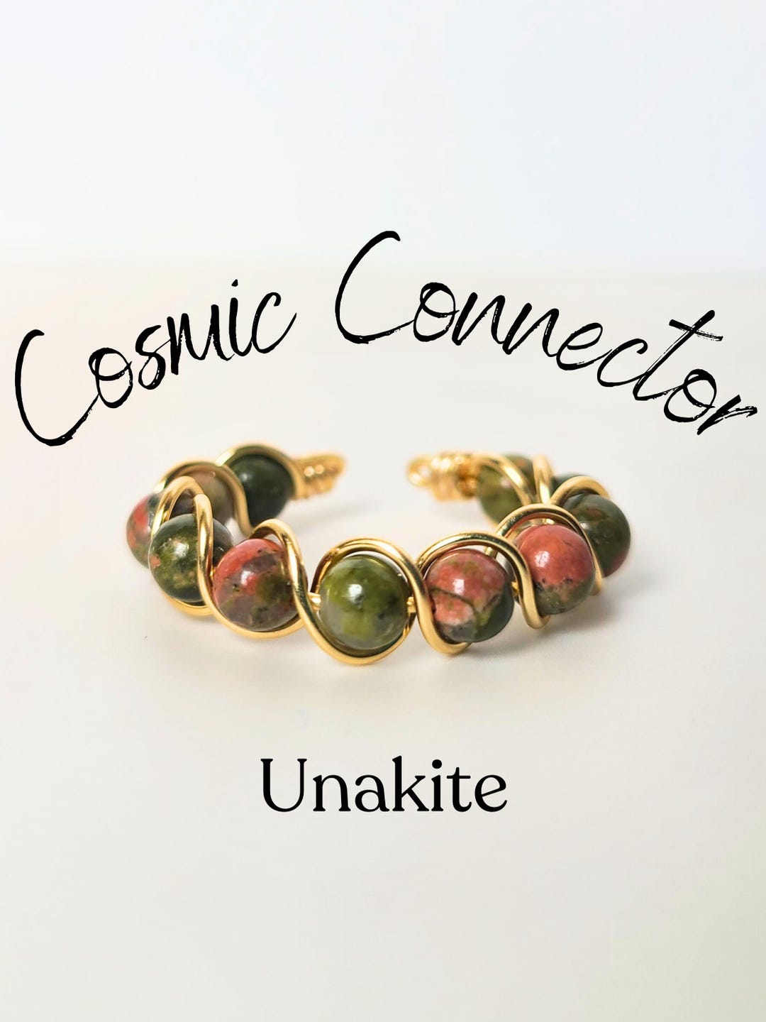 Fidget Ring - Unakite Stone - Special Rings for Women - Bridal Party ...