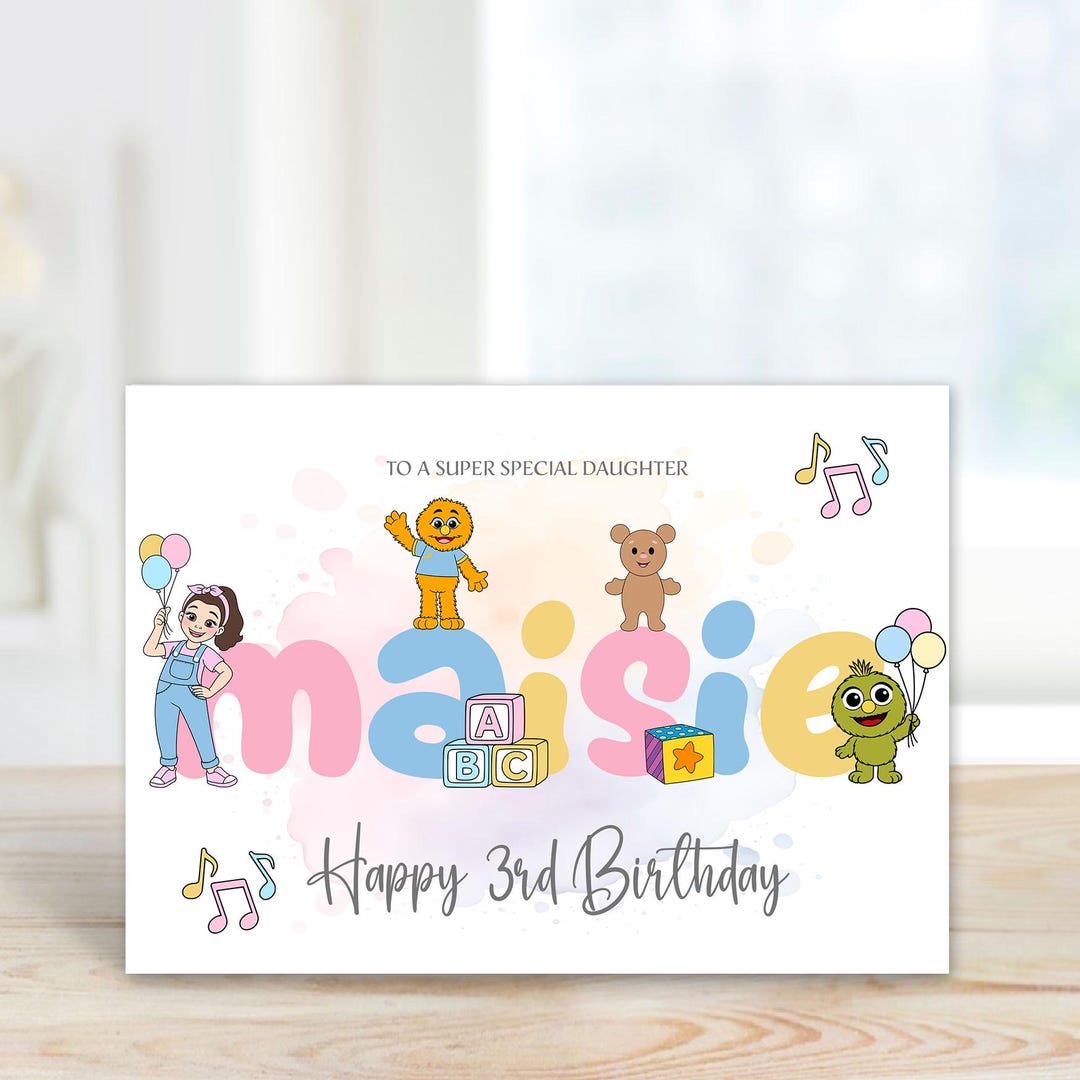 Miss. Rachel Birthday Card – Personalised Daughter, Son, Grandson ...