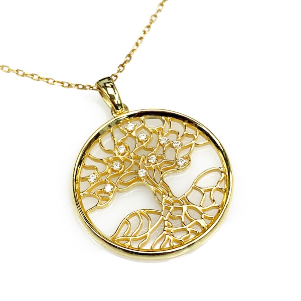 Diamond Family Tree Necklace - Etsy