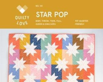 Star Pop 2 Quilt Pattern QLP146 by Emily Dennis for Quilty Love - Etsy