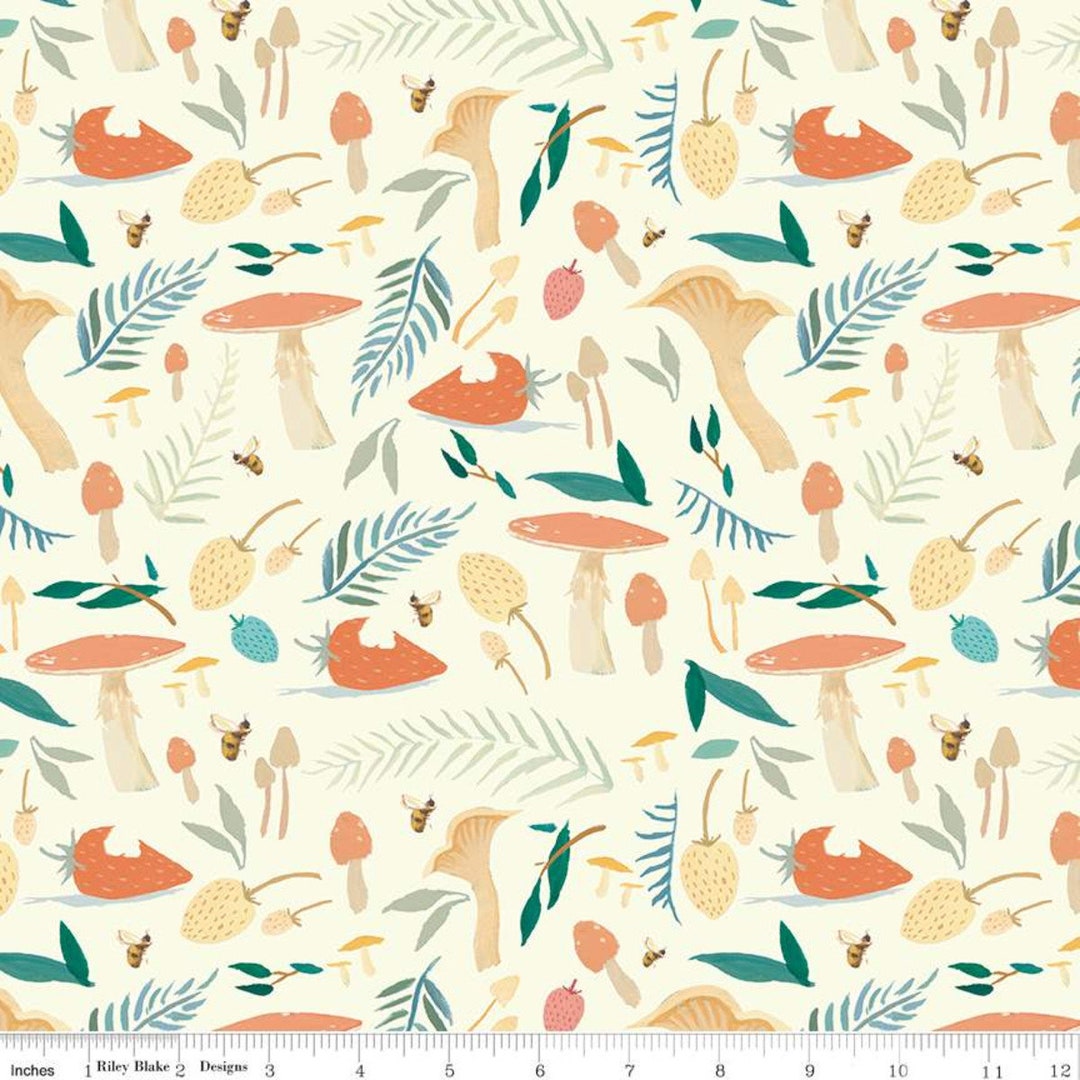 Toadstools Cream by Emily Winfield Martin for Riley Blake Designs Dream ...