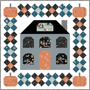 Main Charcoal glow in the Dark by Jill Howarth for Riley Blake Designs ...
