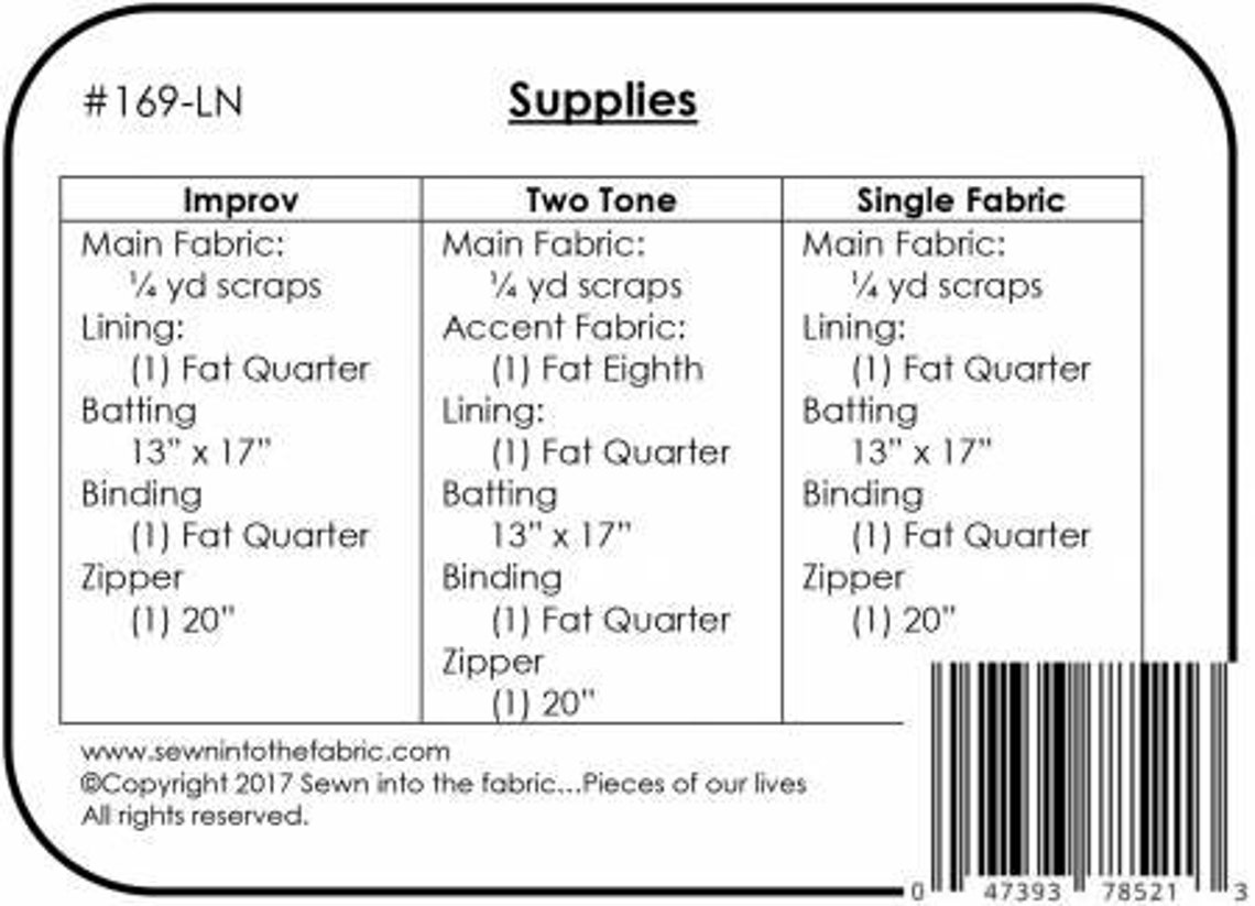 Zip It Zipper Bag Pattern by Sewn Wyoming (physical Copy) - Etsy