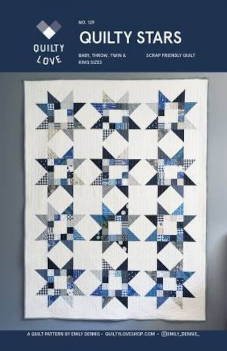 Quilty Stars Quilt Pattern by Quilty Love- PHYSICAL COPY - Etsy