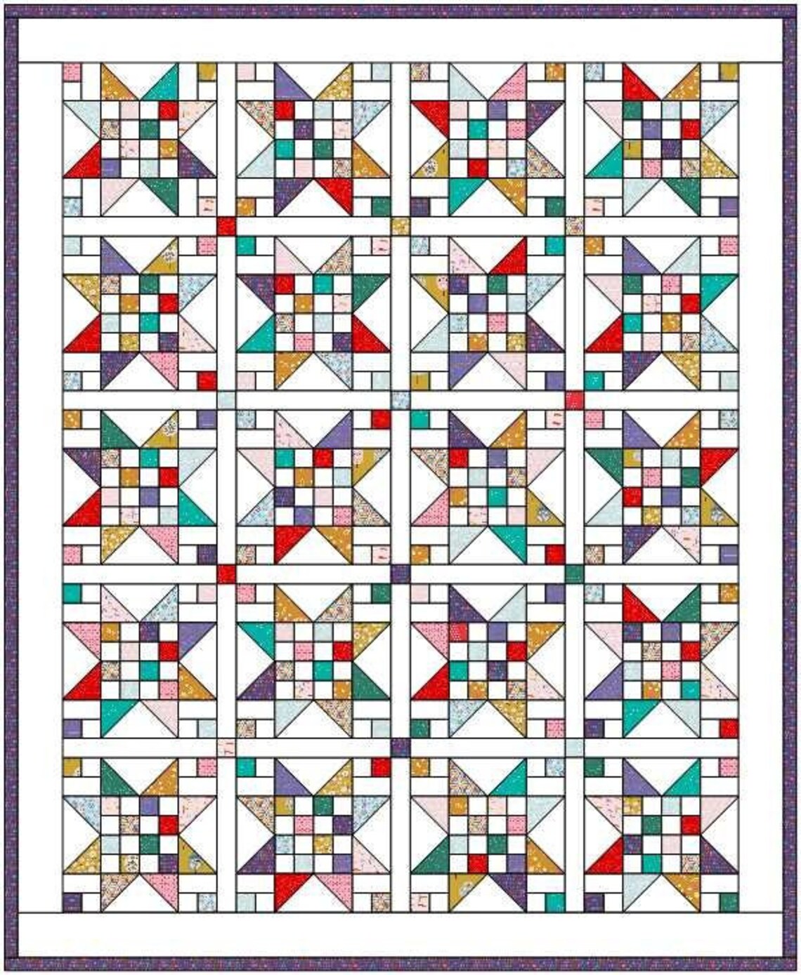 Exclusive Scrap Jar Stars Quilt Kit | Etsy